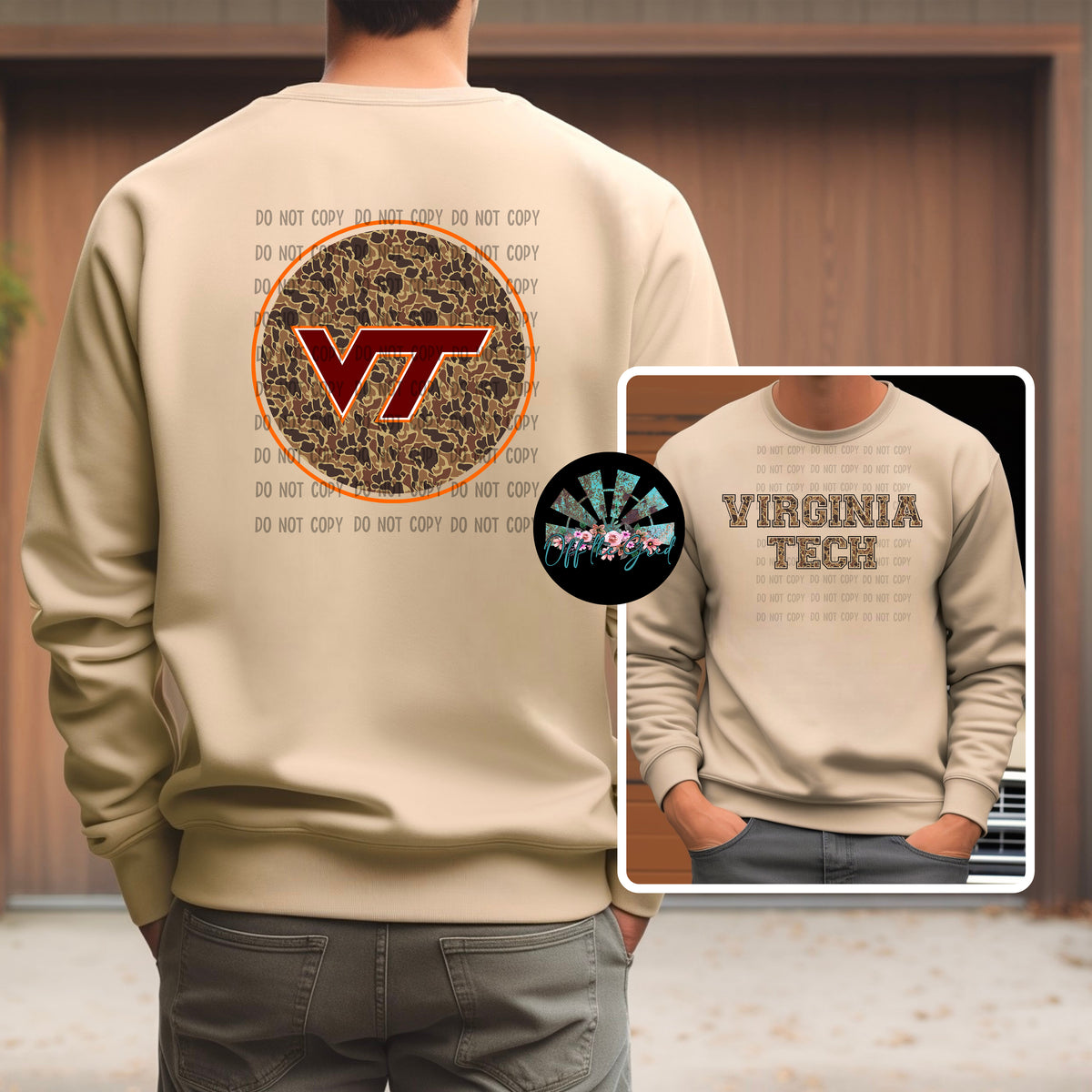 Drake Camo VA Tech Colored Design PNG Digital Design – Off the Grid Customs