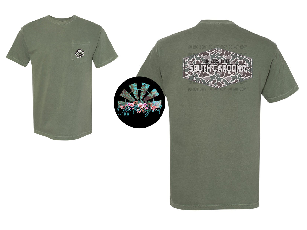 Retro Camo SC (Front and Back) PNG Digital Design – Off the Grid Customs