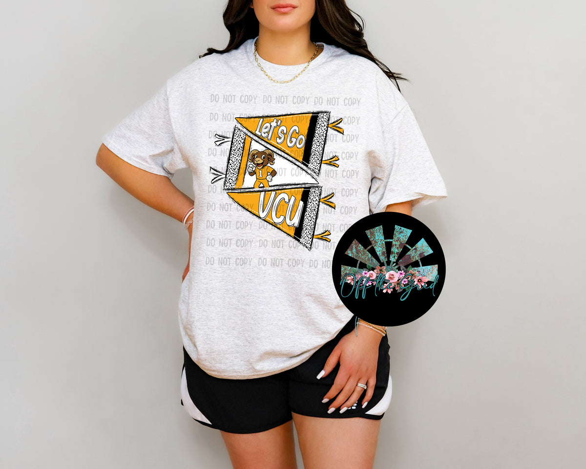 VCU Dalmatian Pennant Flag PNG Digital Design – Off the Grid Customs