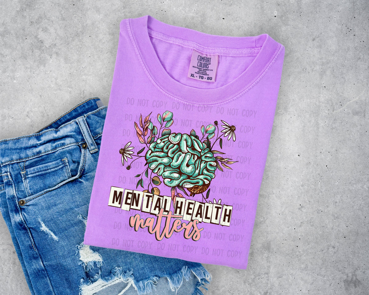 Brain Mental Health Matters T-Shirt – Off the Grid Customs