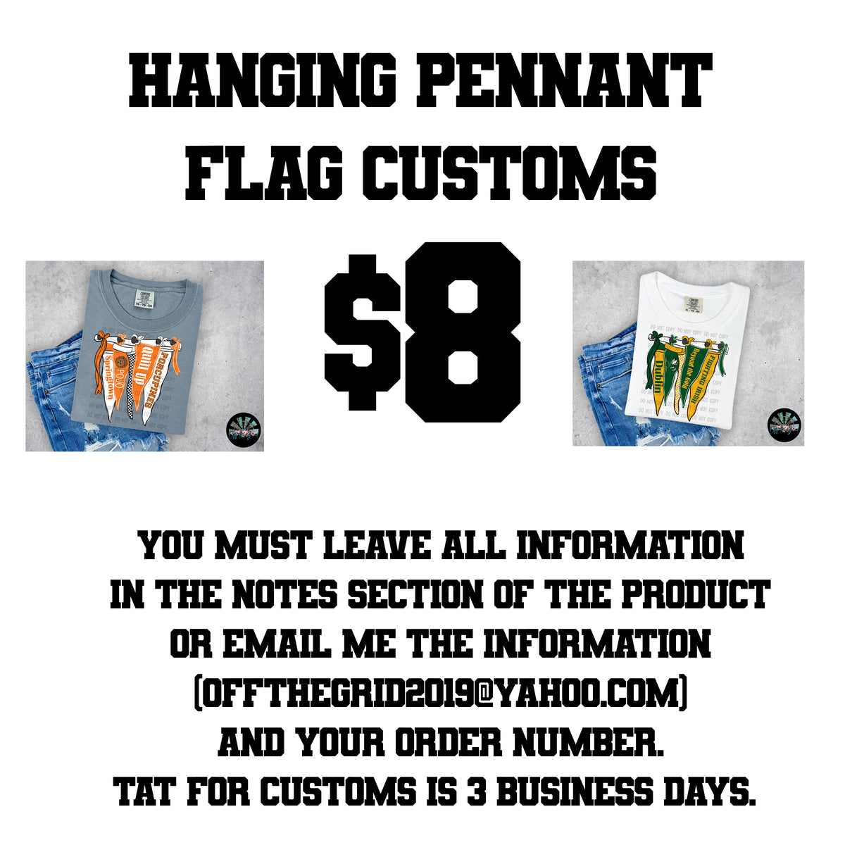 Hanging Pennant Flag **CUSTOMS** PNG Digital Download – Off the Grid ...